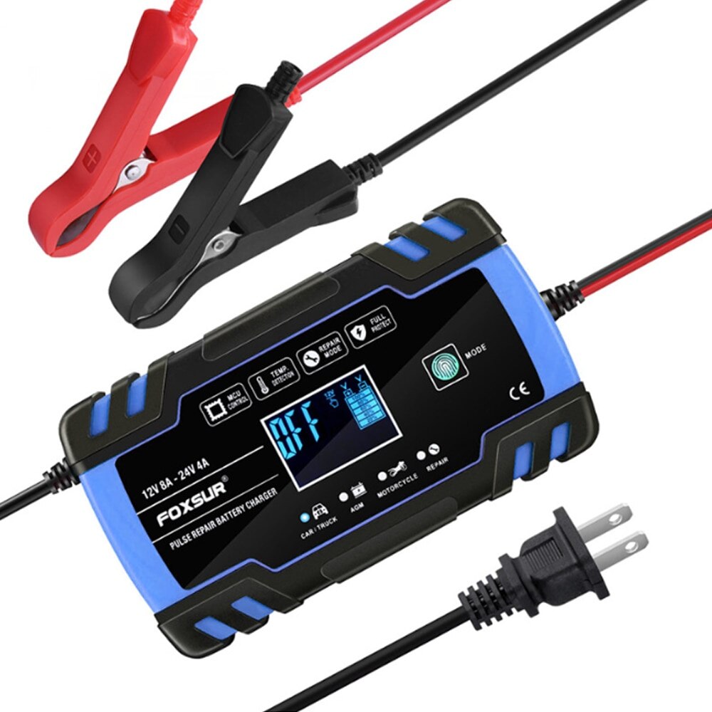 Smart charger for car UK/US/Europe Car Battery Cha... – Grandado