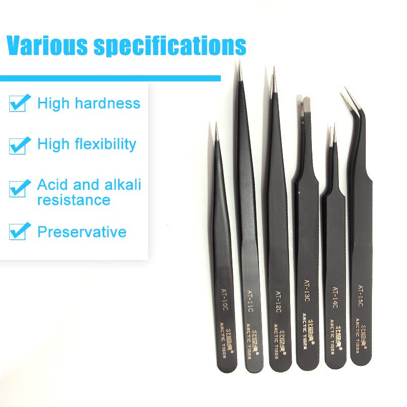 ESD Tweezers Tool Set High Precision Antistatic Ti... – Vicedeal