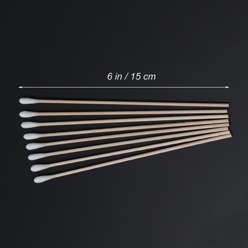 100Pcs Long Wood Handle Cotton Swab Swabs Ear Clea... – Grandado