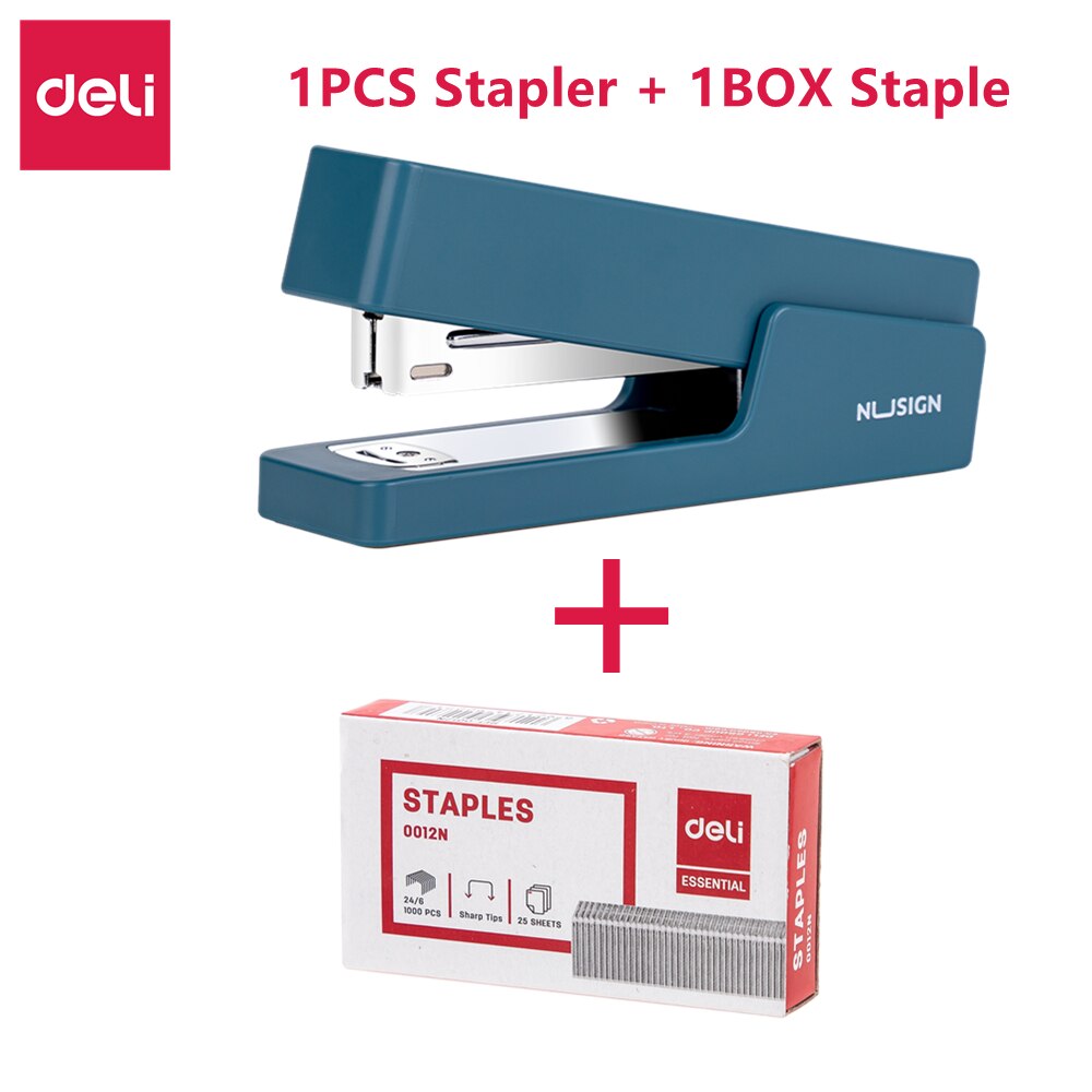 Deli Nusign Stapler With 1000 Pieces Staples 24/6 ... – Grandado