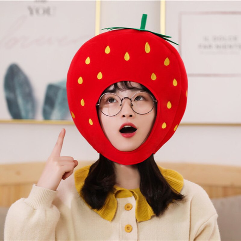 Ins Cute Simple Strawberry Headgear Girl Heart Fun... – Grandado