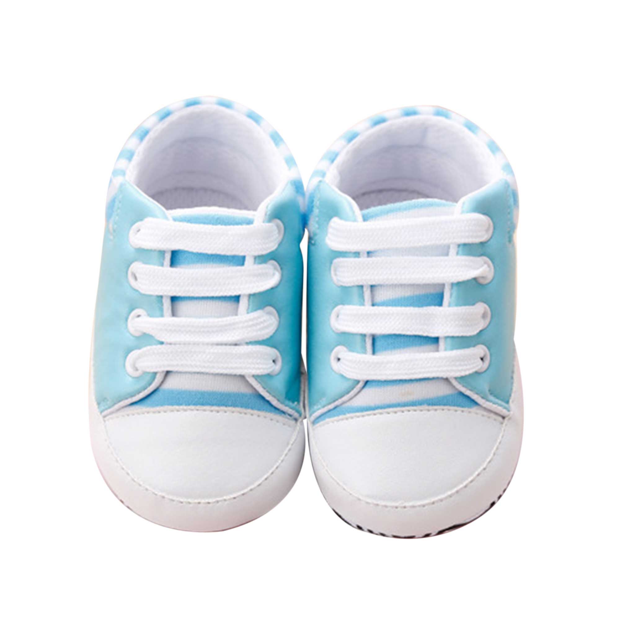 Infant Baby Canvas Shoes Cute Striped Print Crib S... – Grandado