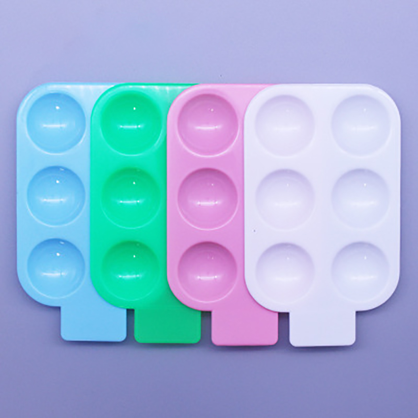 Circle Watercolor Painting Palette Plate 6 Grids P... – Vicedeal