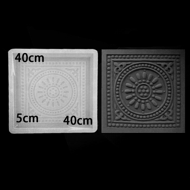 Cement Antique Brick Mold Square Garden Path Makin... – Grandado