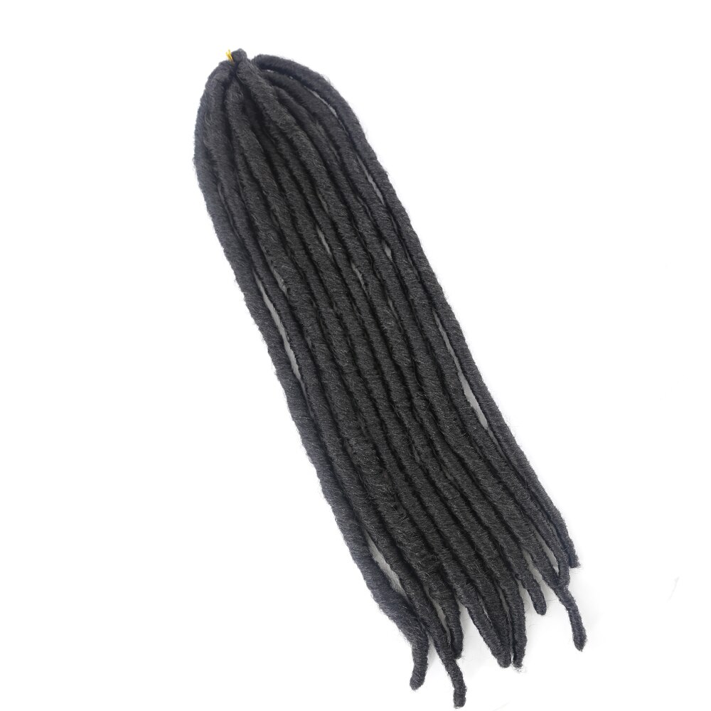 SOKU Brown Faux Locs Braids Straight Hair Extensio... – Grandado