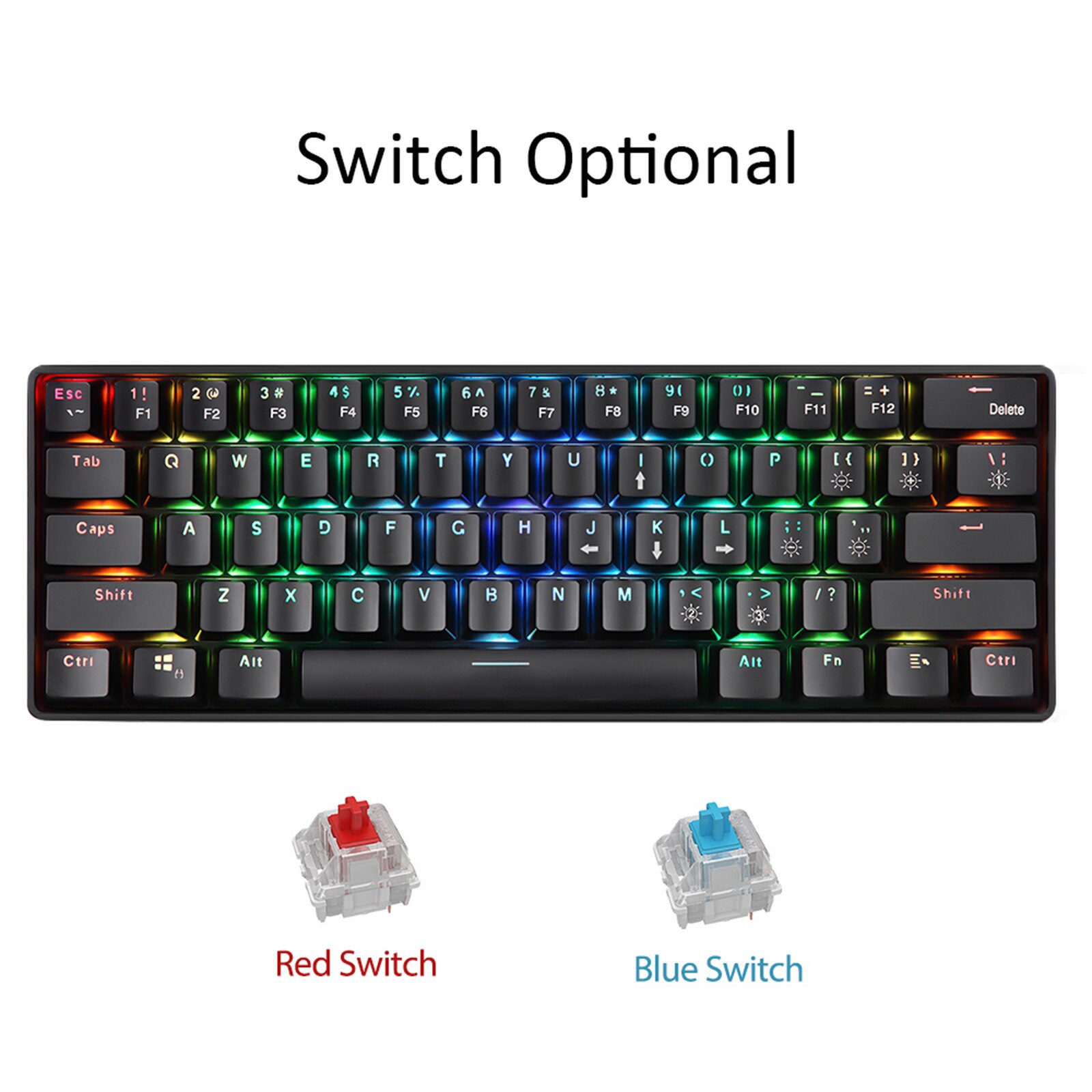 2.4G Wireless Gaming Keyboard Mechanical Feeling B... – Grandado