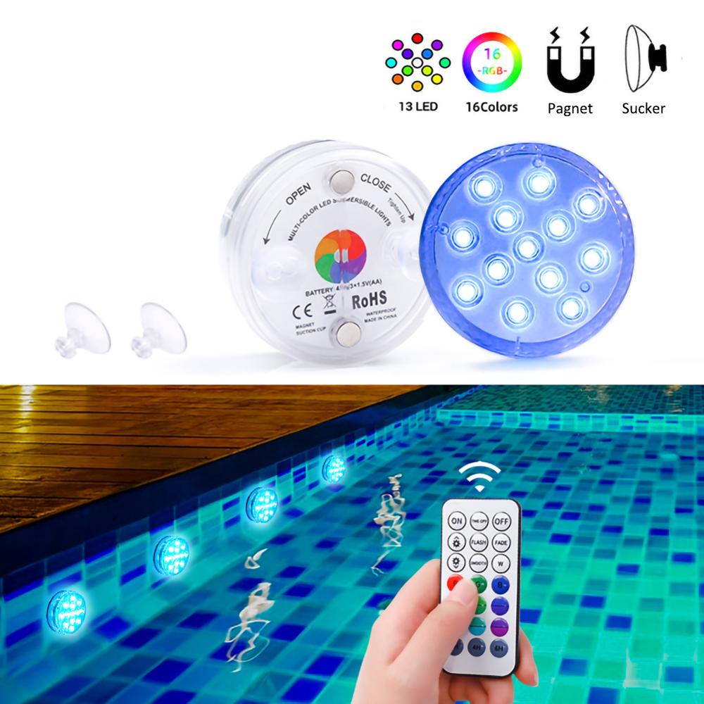 Rf Afstandsbediening 13 Leds Onderwater Licht Rgb ... – Vicedeal