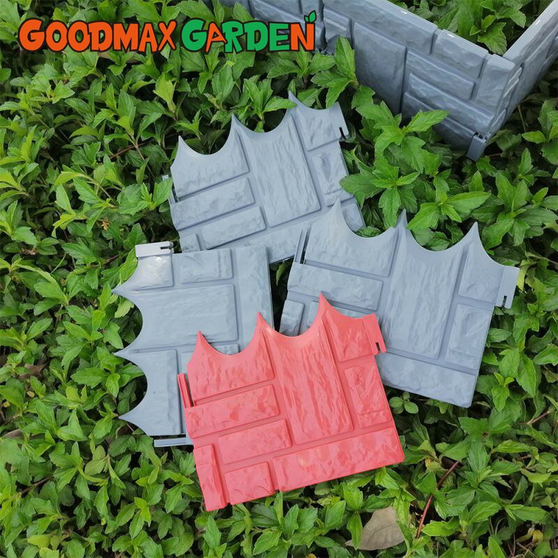 6Pcs Tuin Imitatie Steen Hek Plastic Hek Tuinhek P... – Grandado