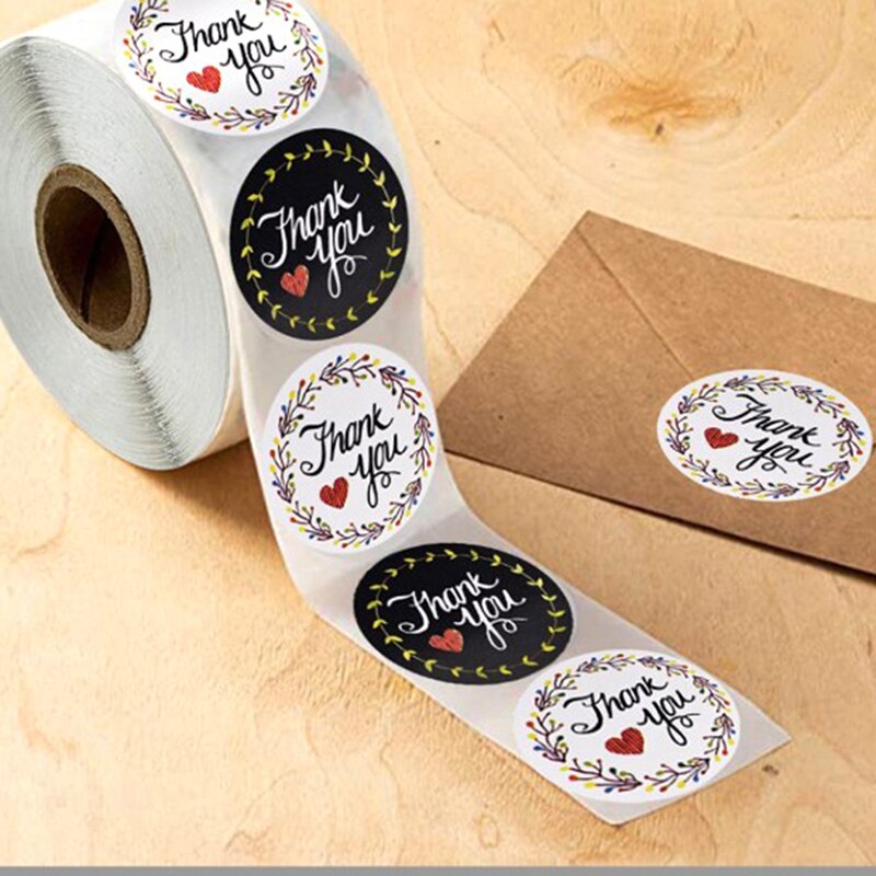 500 Stuks Dank U Stickers Smaak Business Bestellen... – Grandado