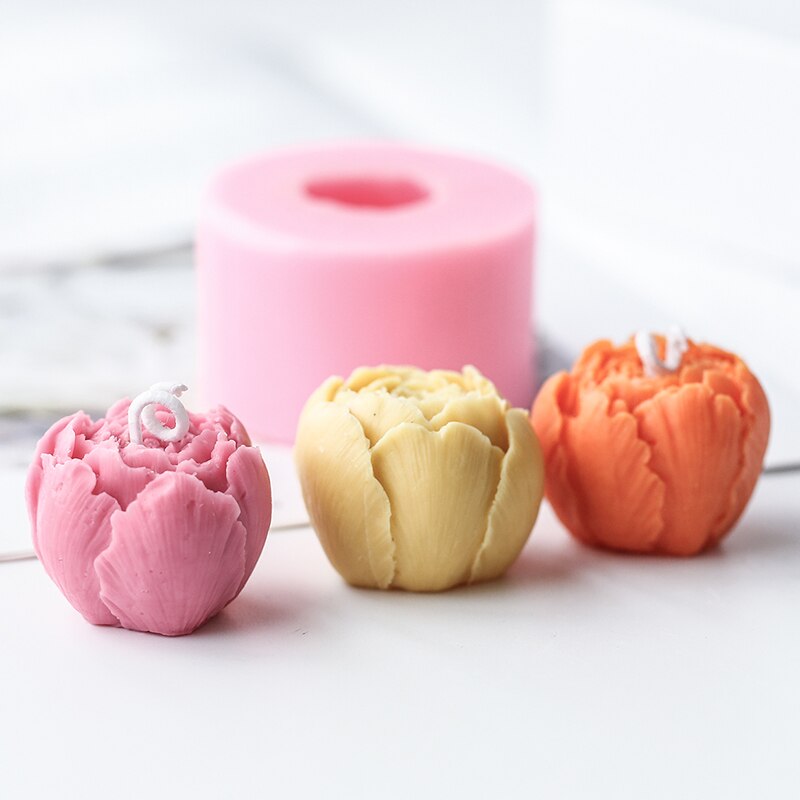 1pc 5.3*4.3cm Rose Vorm Zeep Mold Silicone Chocola... – Grandado