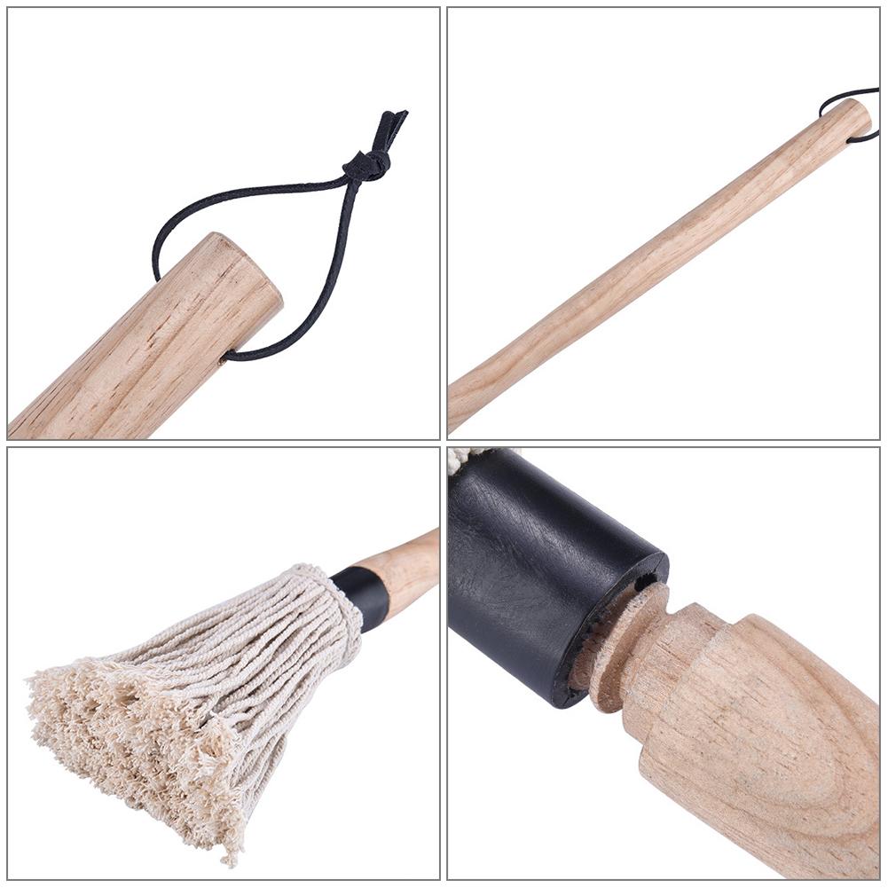 Cotton BBQ Mop Barbecue Brush Long Wood Handle Thr... – Grandado