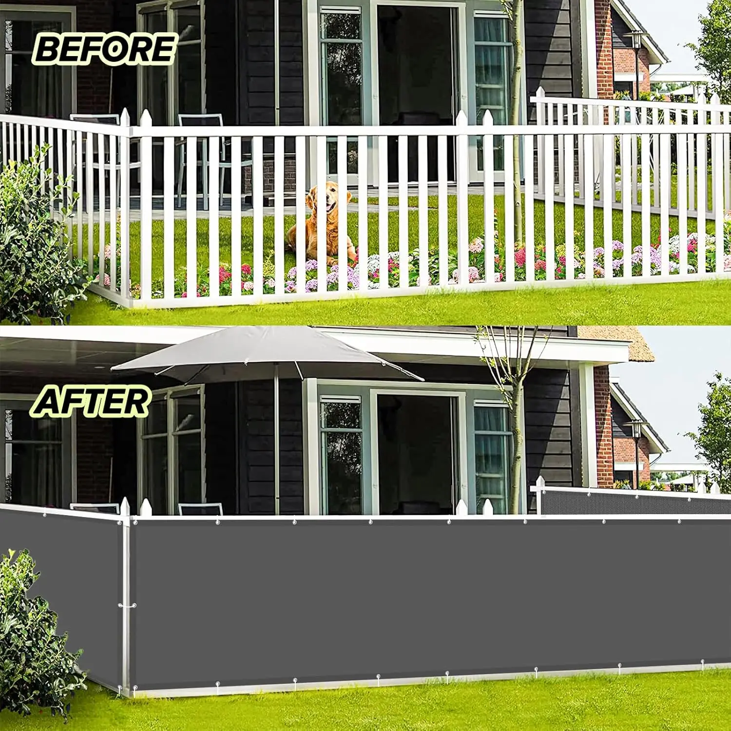 Waterproof Privacy Fence Screen Fence Covering Pri... – Grandado