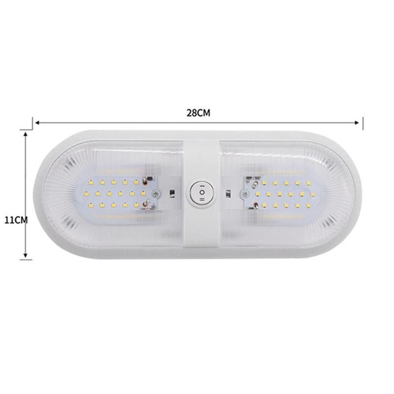 48 LED Ceiling Dome Light 12V/24V with On/Off Swit... – Vicedeal