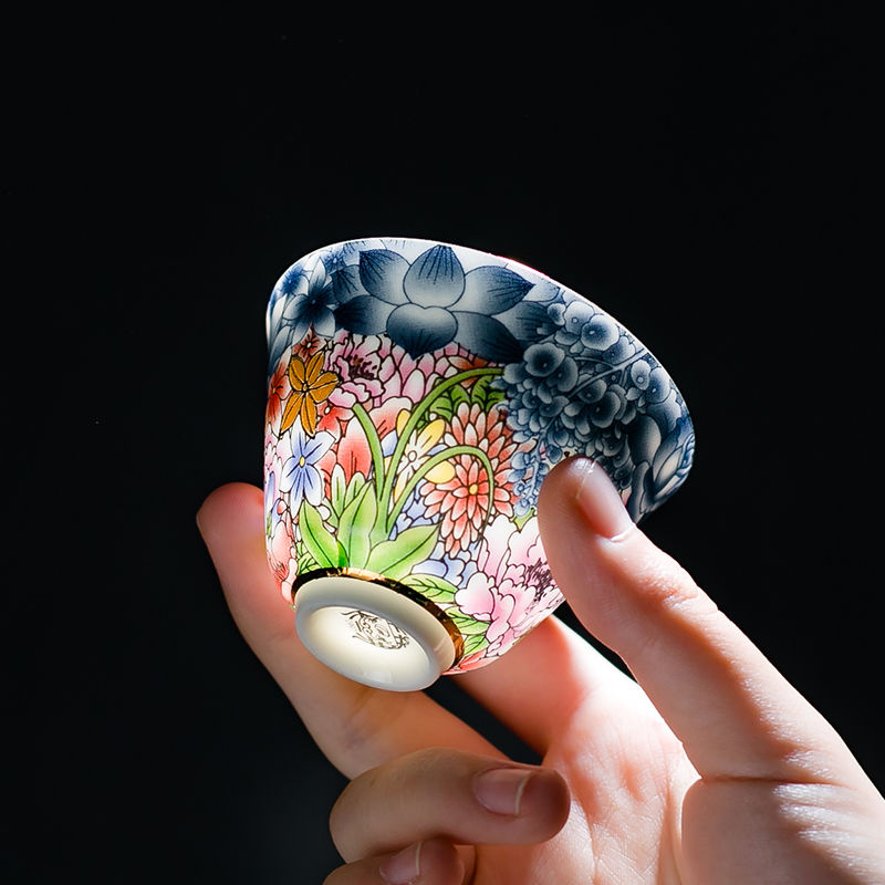 Enamel Painted Decorated Tea Set Ceramic Kung Fu T... – Vicedeal