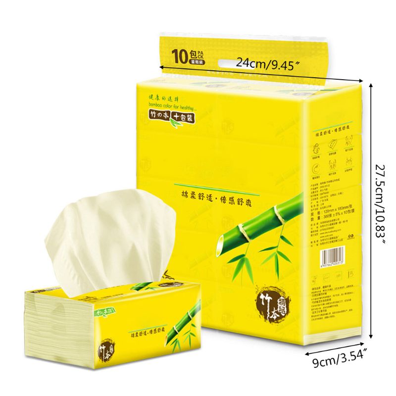 10PCS Suave Como a Seda Suave Premium 3-Ply Papel ... – Grandado