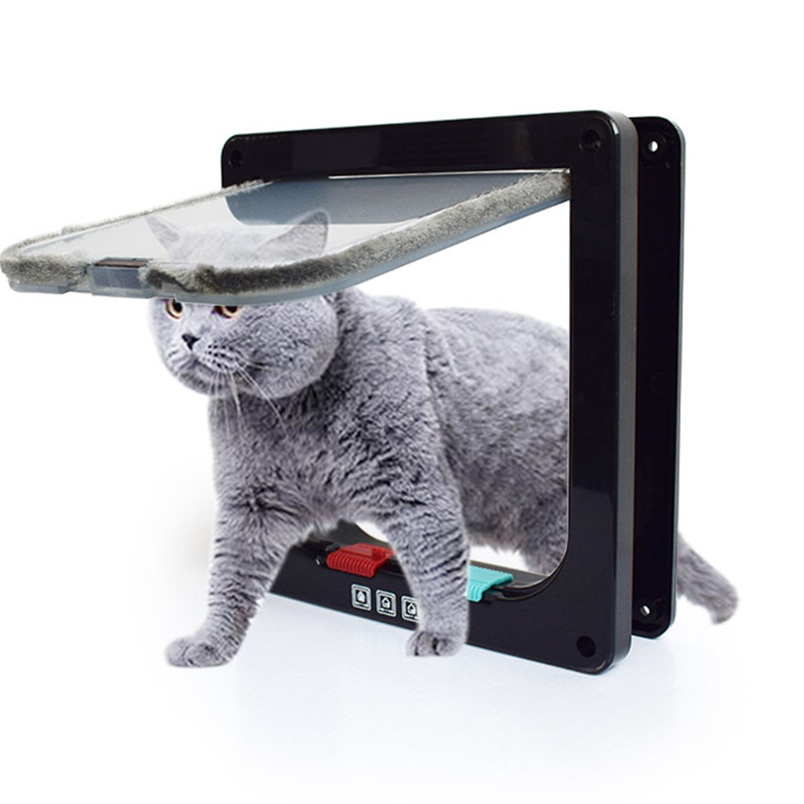 Smart Pet Door 4 Way Locking Security Lock Plastic... – Grandado