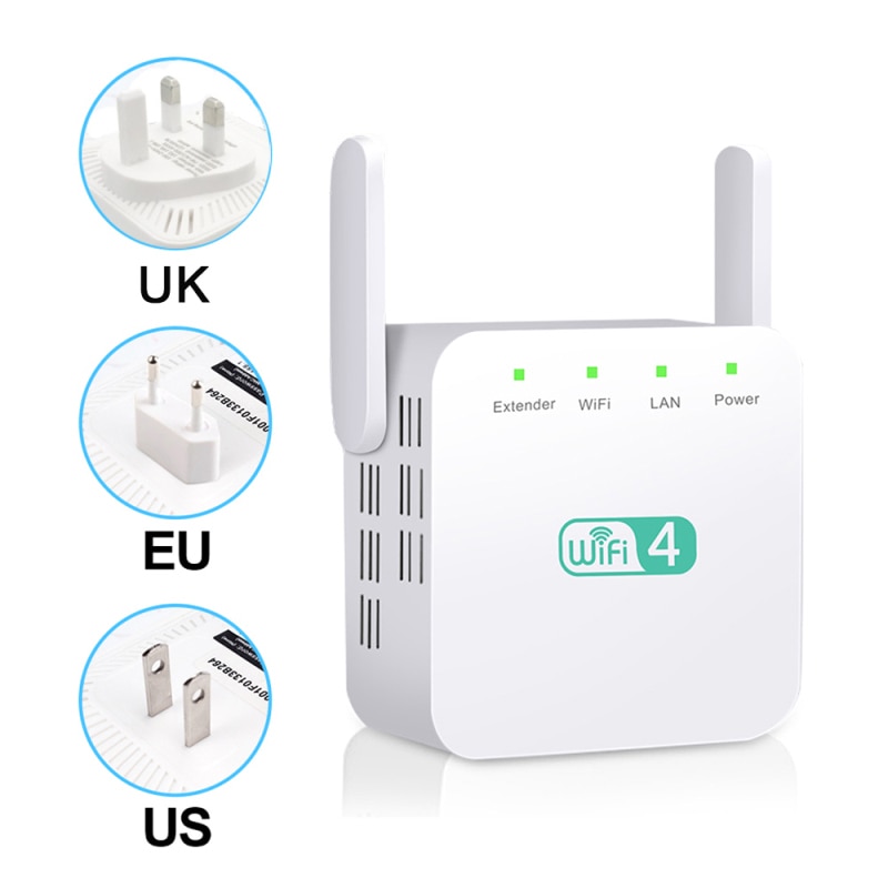 Wireless WiFi Repeater Wifi Extender 300Mbps Wi-Fi... – Grandado