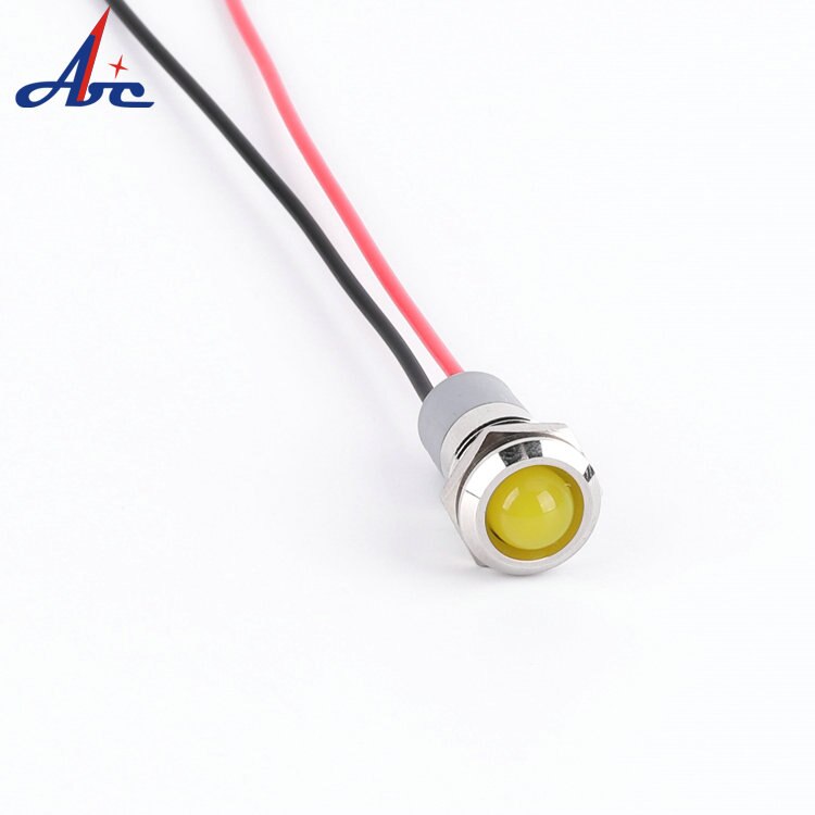 12mm 12 V/220 V LED Pilot 150mm Kabel Metalen Bal ... – Grandado