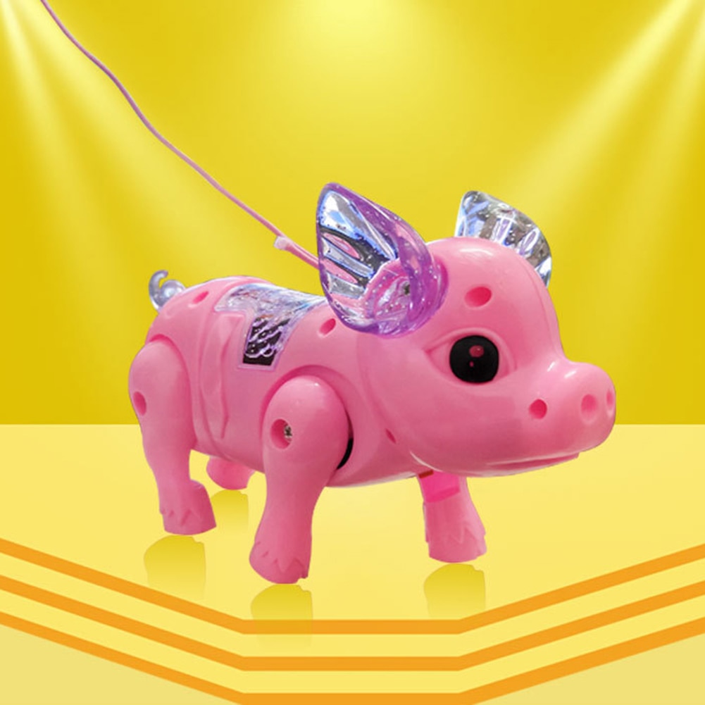 Electric LED Lighting Musical Pig Animal with Leas... – Vicedeal