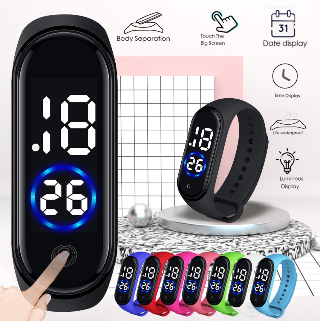 Smart Wearable Watch Digital LED Screen electronic... – Vicedeal