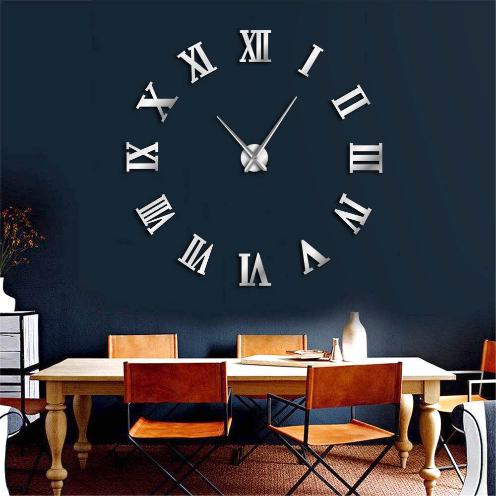 Modern DIY Large Decorative 3D Wall Clocks Reloj P... – Grandado