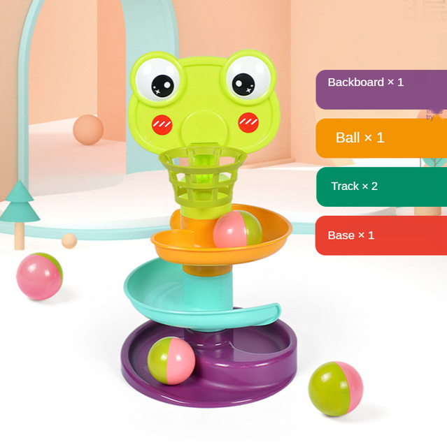 Children's Track Rolling Ball Sliding Rotary M... – Grandado
