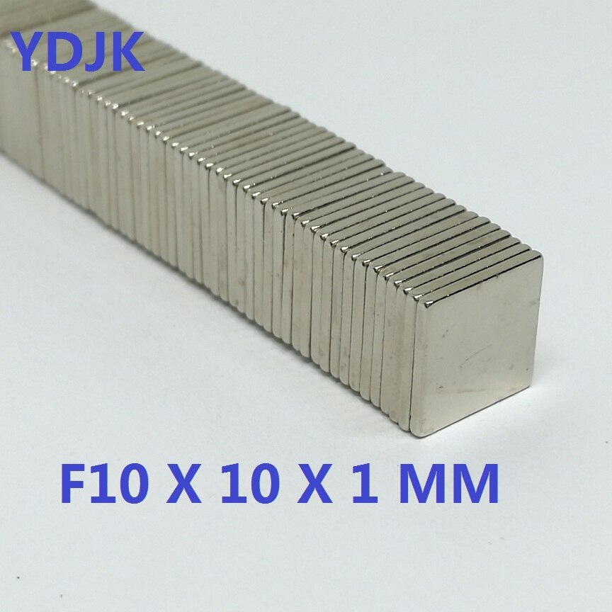 100 TEILE/LOS N35 Neodym Magnet 10*10*1 Leistungss... – Grandado