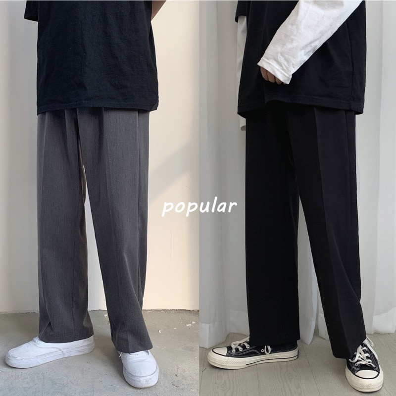 Zomer Dunne Gedeelte Jurk Broek Mannen Mode Effen ... – Grandado