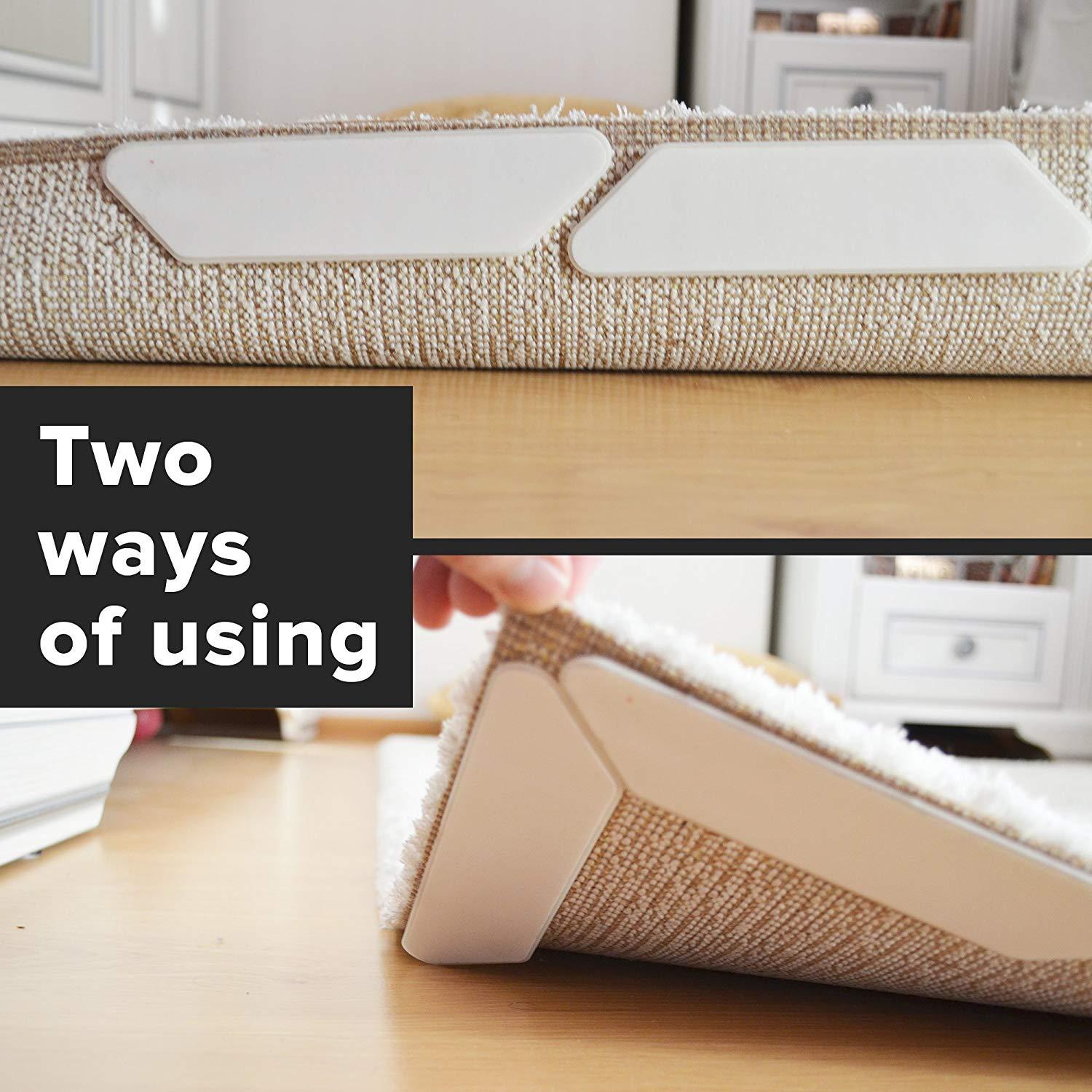 8 Stuks Thuis Vloerkleed Tapijt Mat Grijpers Zelfk... – Grandado