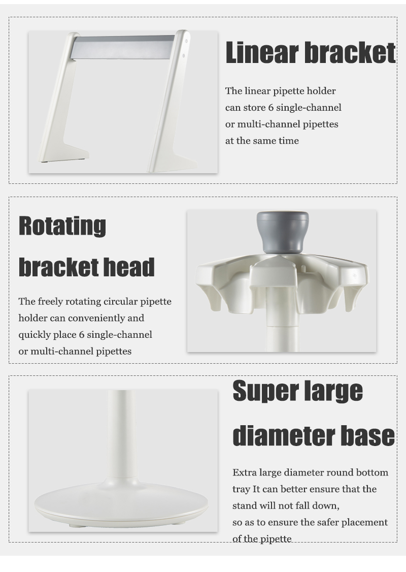 IKEME Laboratory Pipette Rack Round Rotating Pipet... – Vicedeal