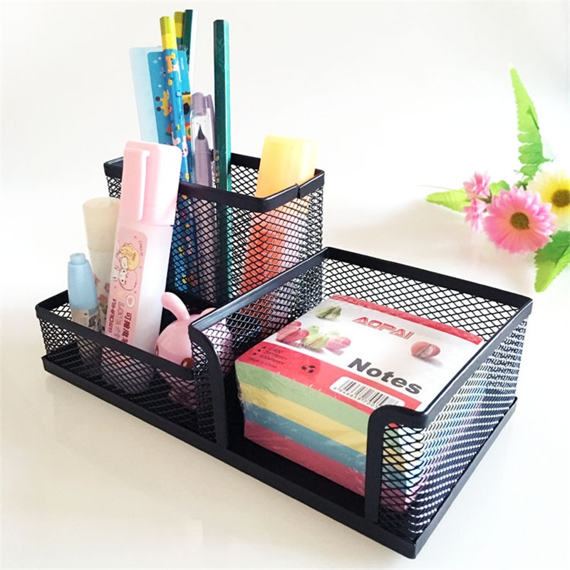 Mesh Desk Organizer Office Supplies Caddy Combinat... – Grandado