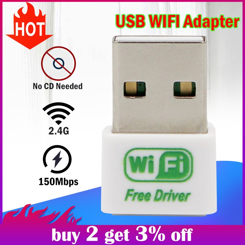 Usb wifi-adapter ethernet lan trådlös 802.11n lapt... – Grandado