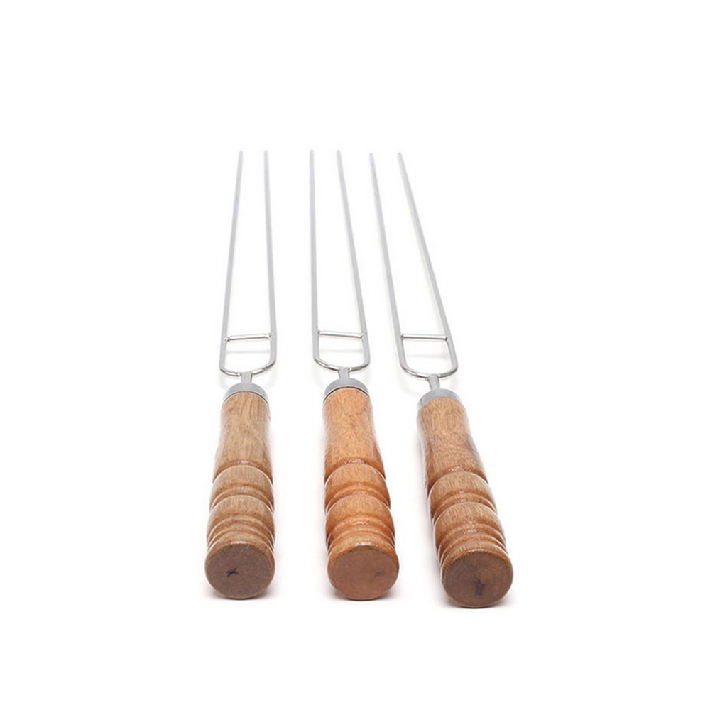 5 stk rustfrit stål camp bbq grill sæt spyd u gaff... – Grandado