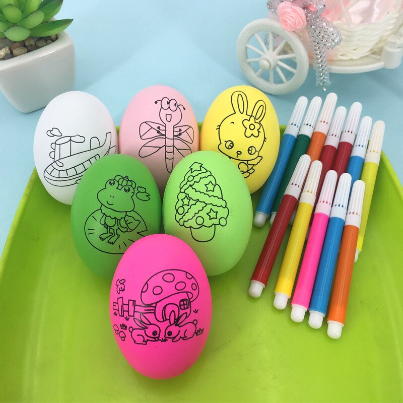 2 pcs/set kids DIY Easter egg handmade toys with c... – Grandado