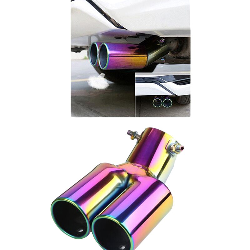 1Pc Universal Exhaust Pipe Exhaust Tail Pipe End U... – Vicedeal