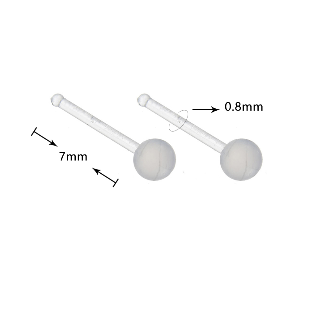 Piercing Nariz 30Pcs Transparent Acrylic Clear Bio... – Grandado