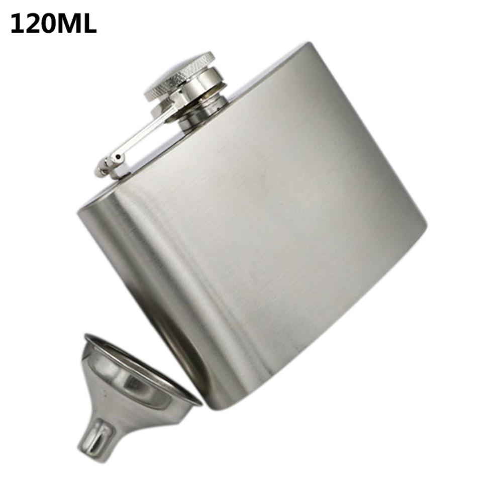 Stainless Steel Hip Flask Alcohol Bottle Pocket Se... – Grandado