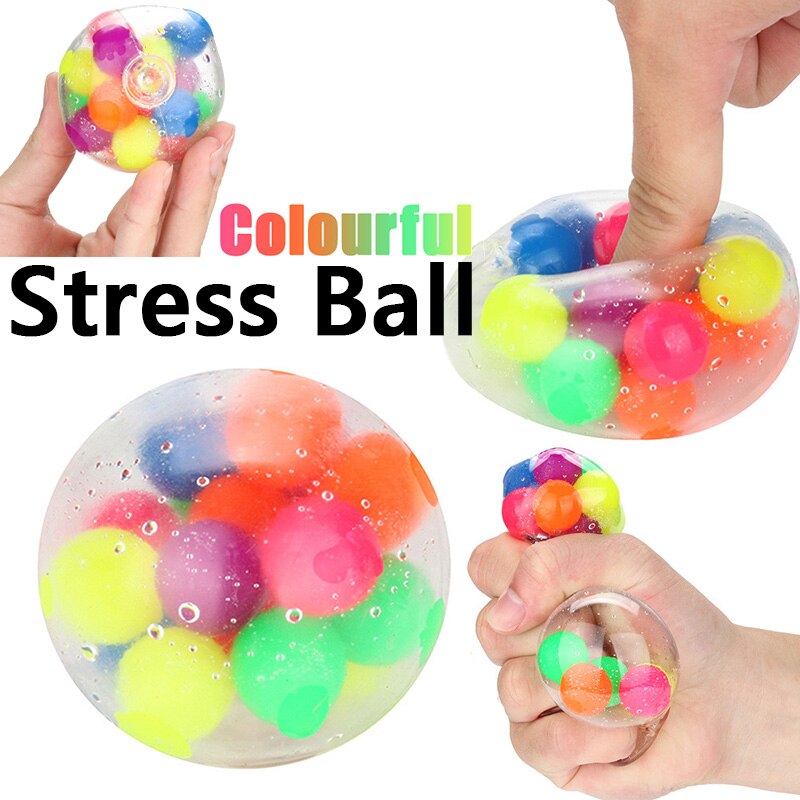 1/3pcs Clear Stress Balls Colorful Ball Autism Moo... – Grandado