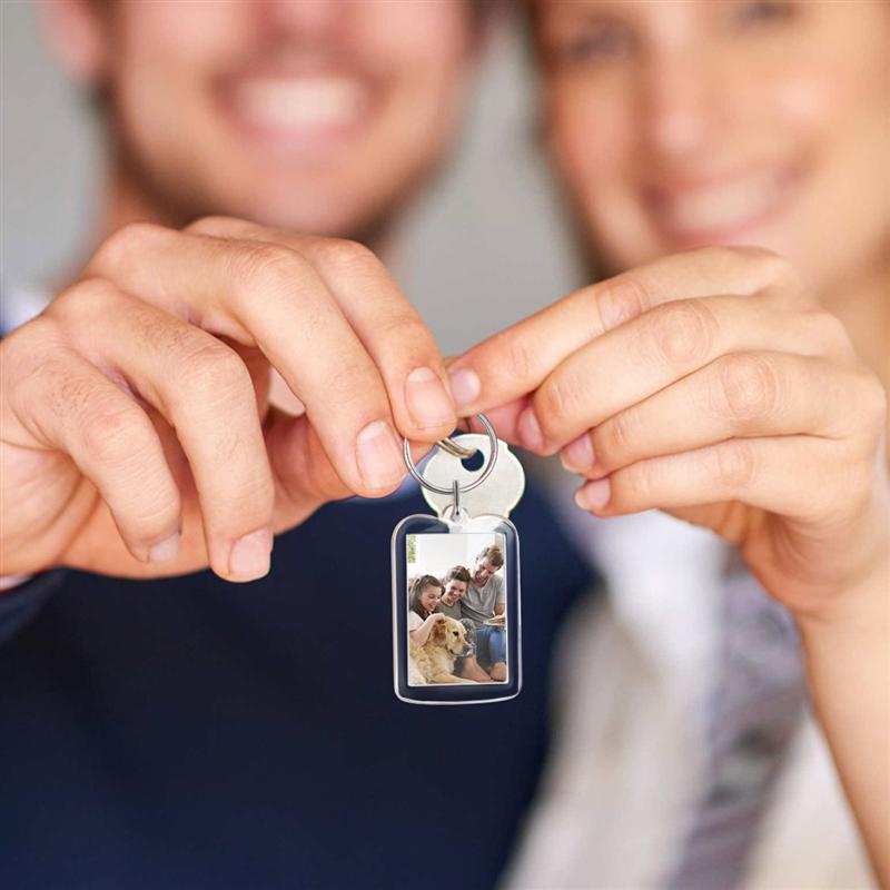 10pcs Photo Frame Keychian Acrylic Rectangle Inser... – Vicedeal