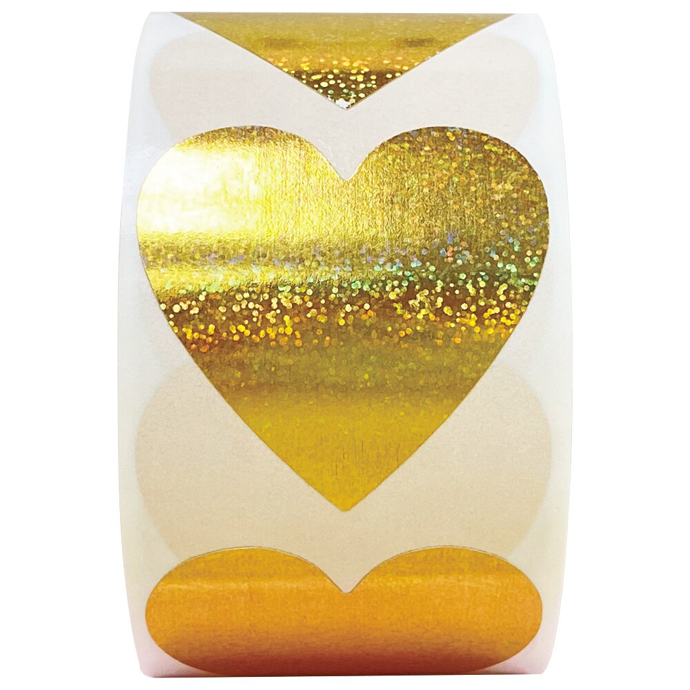 Geel Glitter Holografische Sticker Voor Valentijns... – Vicedeal