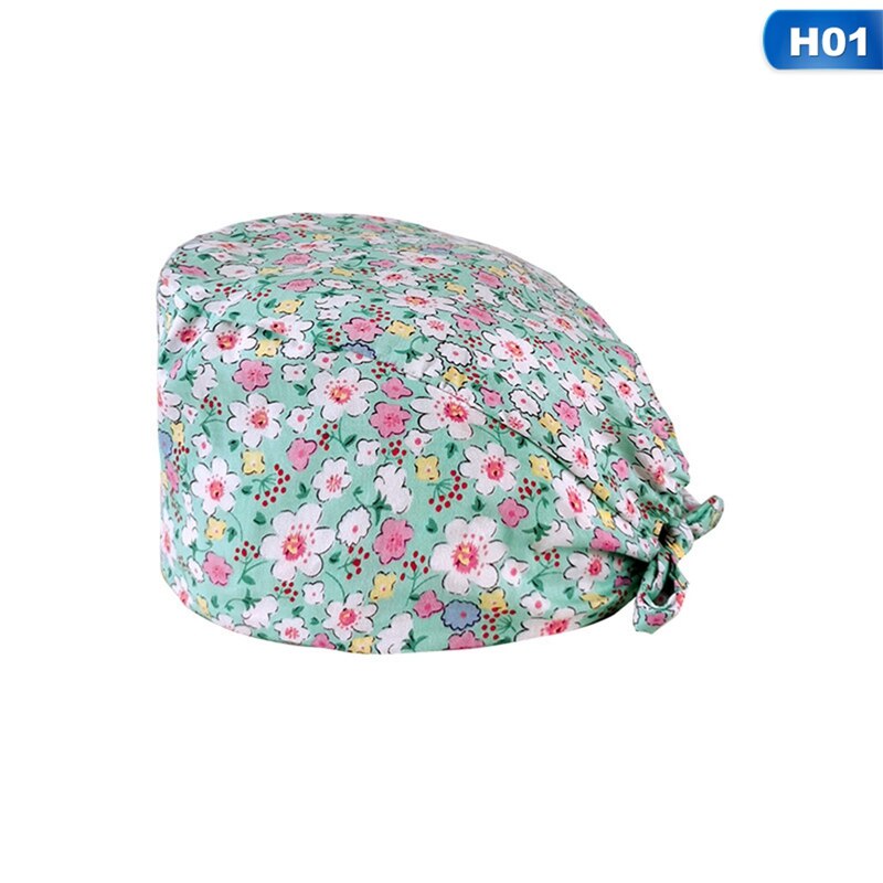 Unisex Surgical Cap Doctor Nurse Cotton Bouffant C... – Grandado