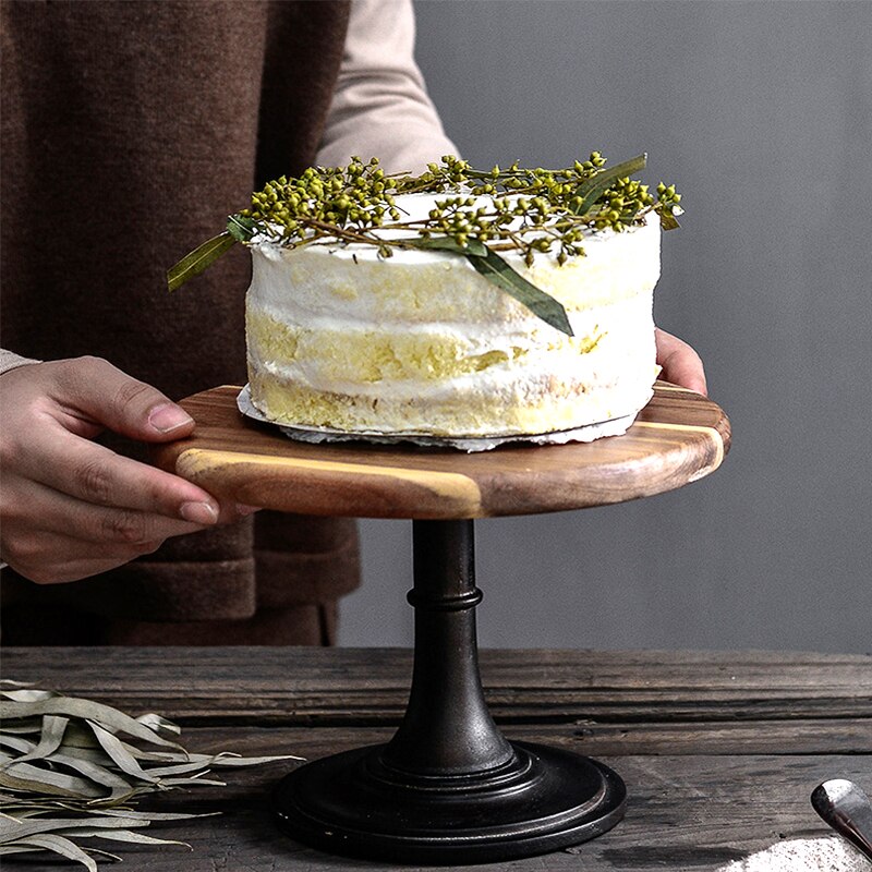 Soporte de madera para pasteles, Pedestal de exhib... – Grandado