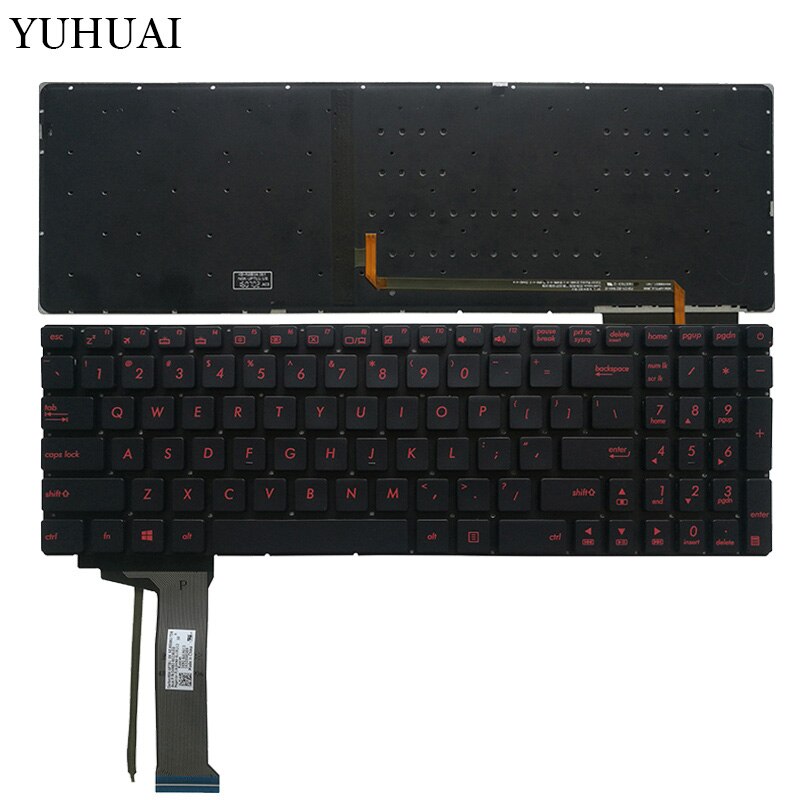 US backlit black laptop keyboard FOR ASUS GL552 GL... – Grandado