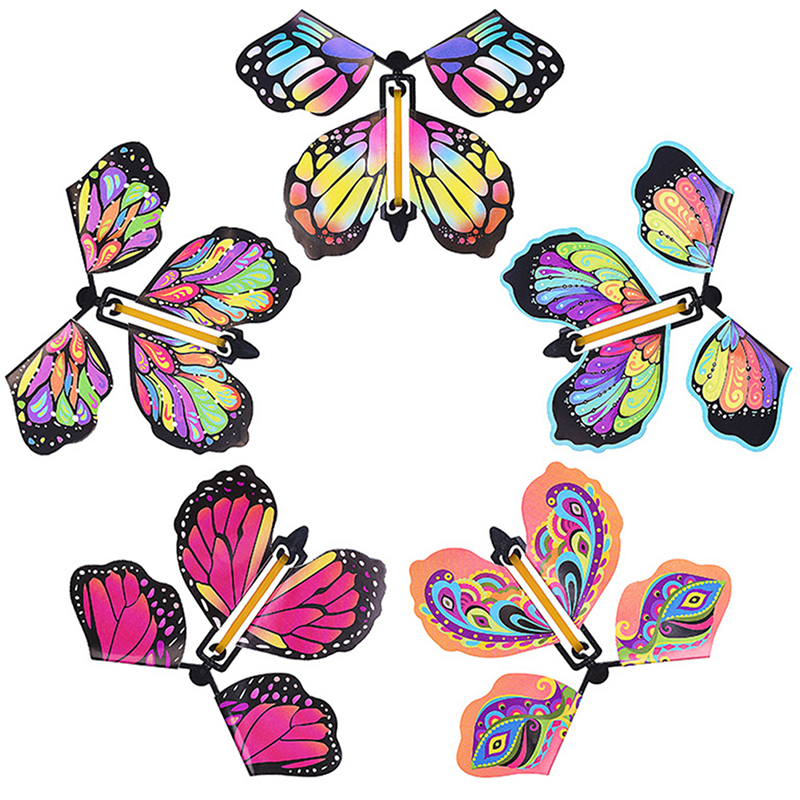 10 Stück Magic Wind Up Flying Butterfly Überraschu... – Grandado