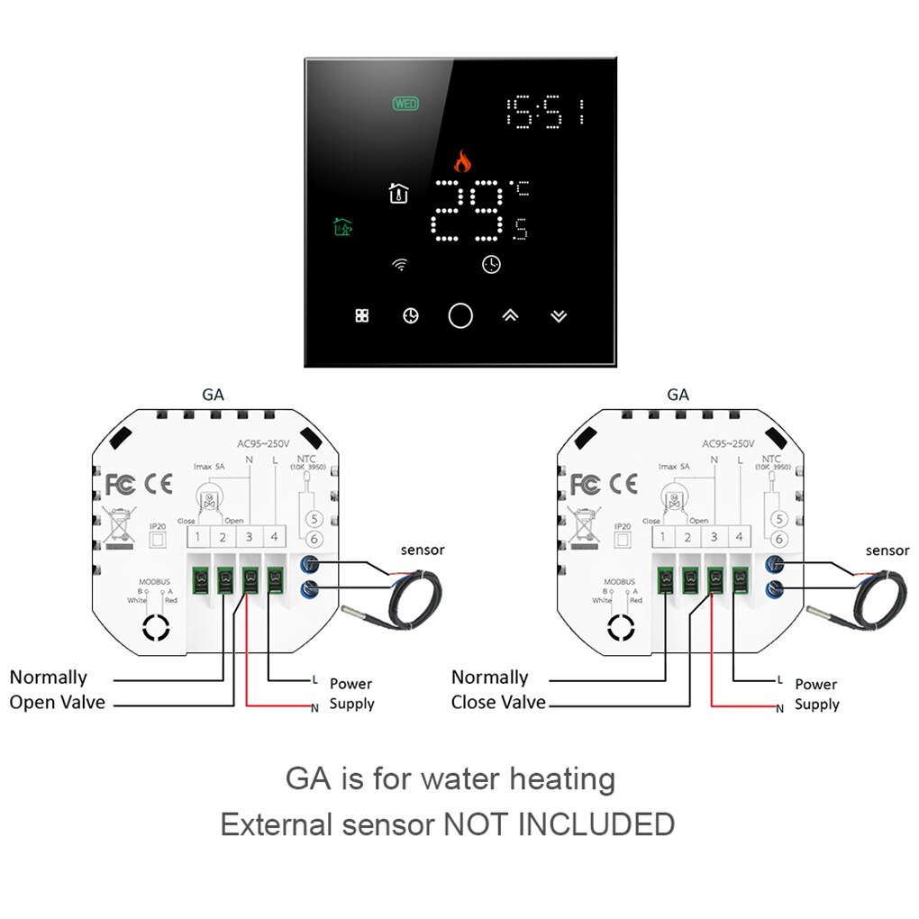 95-240V Wifi Room Digital Thermostat LCD Display P... – Grandado
