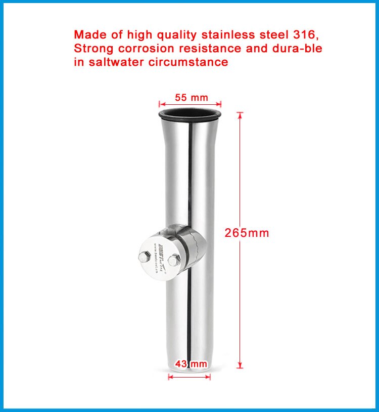 Rail Mount stainless steel 316 fishing rod rack ho... – Grandado