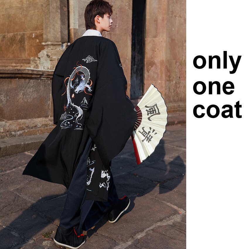 Japanese Kimono Samurai Man Set Dragon Print Haraj... – Vicedeal