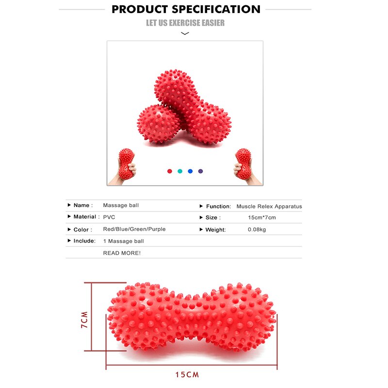 Peanut Massage Ball Stress Sensory Ball Therapy He... – Grandado