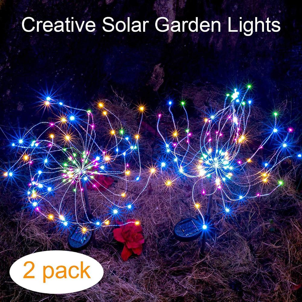 Solar Firework Light 120 LED Lights Outdoor Firewo... – Grandado