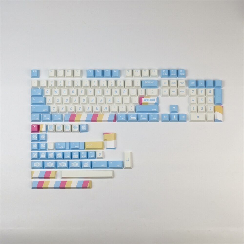Minimalist 127Keys PC Man PBT Keycaps DYE-Sublimat... – Vicedeal
